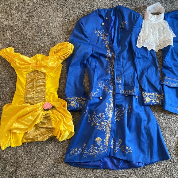 Dresses | Belle And Prince Adam Couple Costume Beauty And The Beast ...